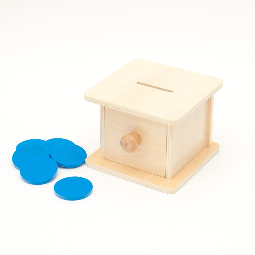 Montessori Toys New Zealand: Coin Box – Follow the Child