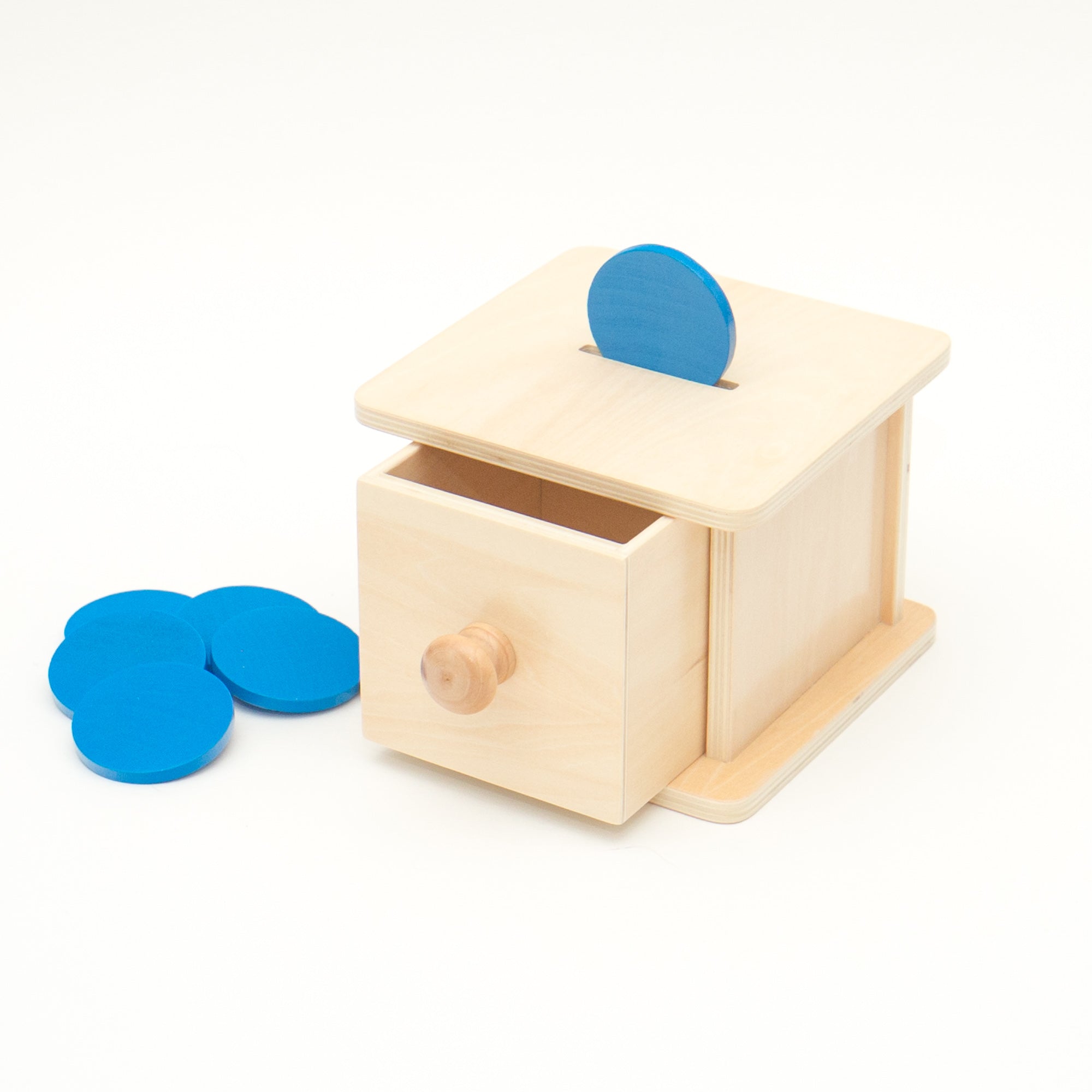 Montessori Toys New Zealand: Coin Box – Follow the Child
